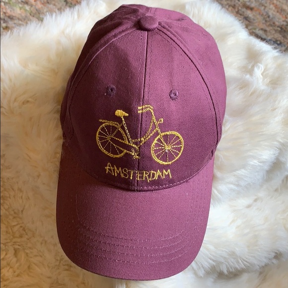 Accessories | Amsterdam Embroidered Bicycle Baseball Hat | Poshmark